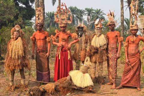 National Gungu Festival of Congo, traditional Pende culture - Kumakonda